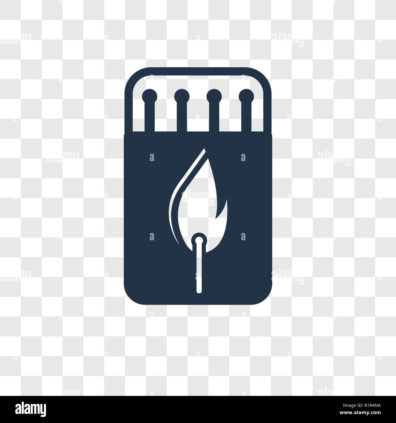 Matchbox vector icon isolated on transparent background, Matchbox ...