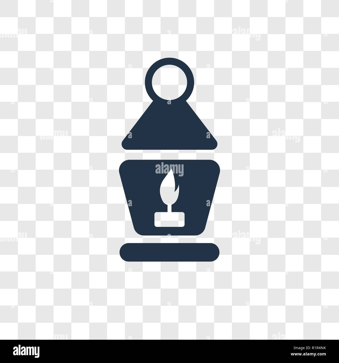 Lantern vector icon isolated on transparent background, Lantern ...
