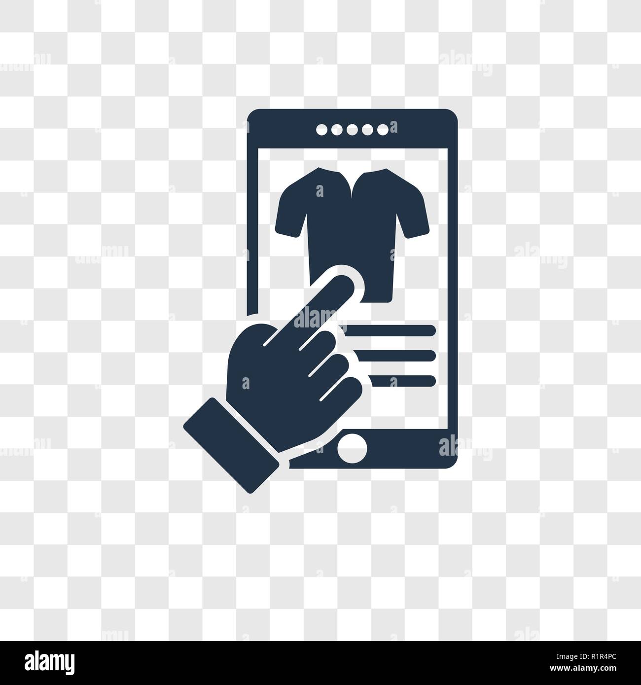 Tshirt vector icon isolated on transparent background, Tshirt ...