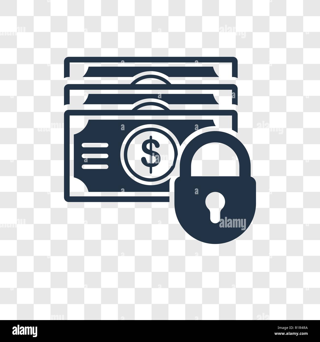 Dollar vector icon isolated on transparent background, Dollar ...