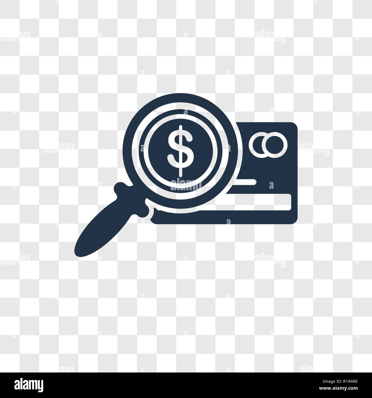 Card vector icon isolated on transparent background, Card transparency ...