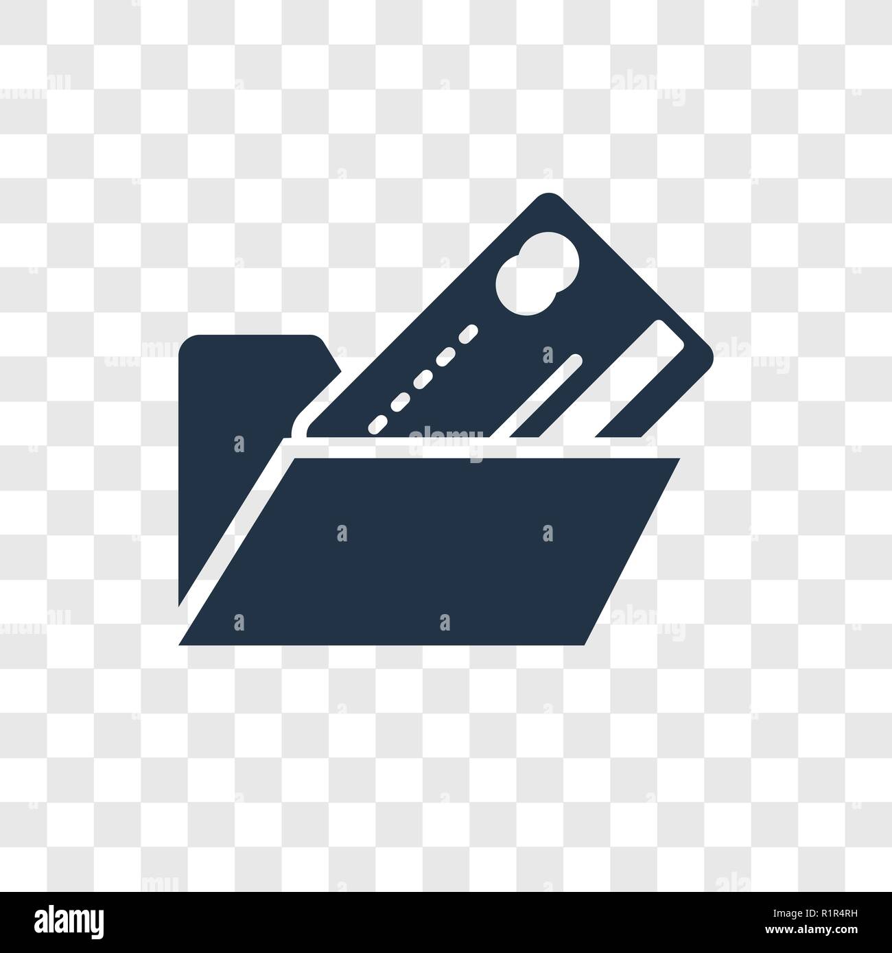 Cit card vector icon isolated on transparent background, Cit card ...