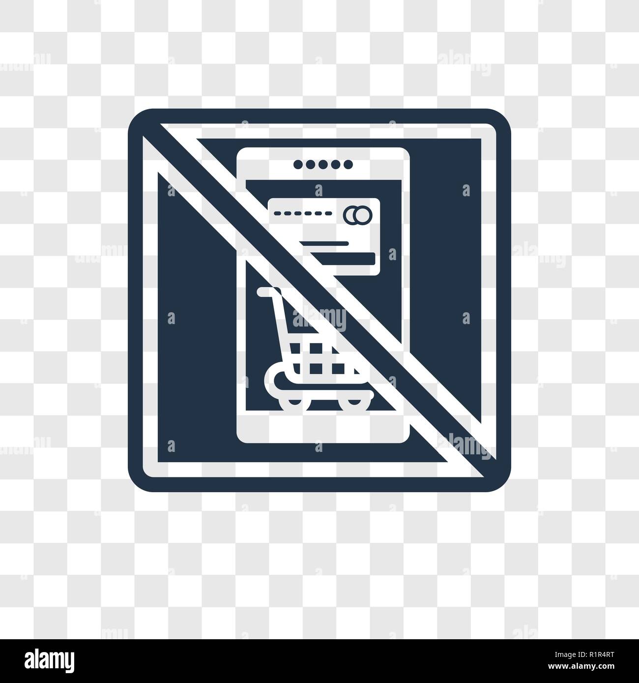 Mobile payment vector icon isolated on transparent background, Mobile ...