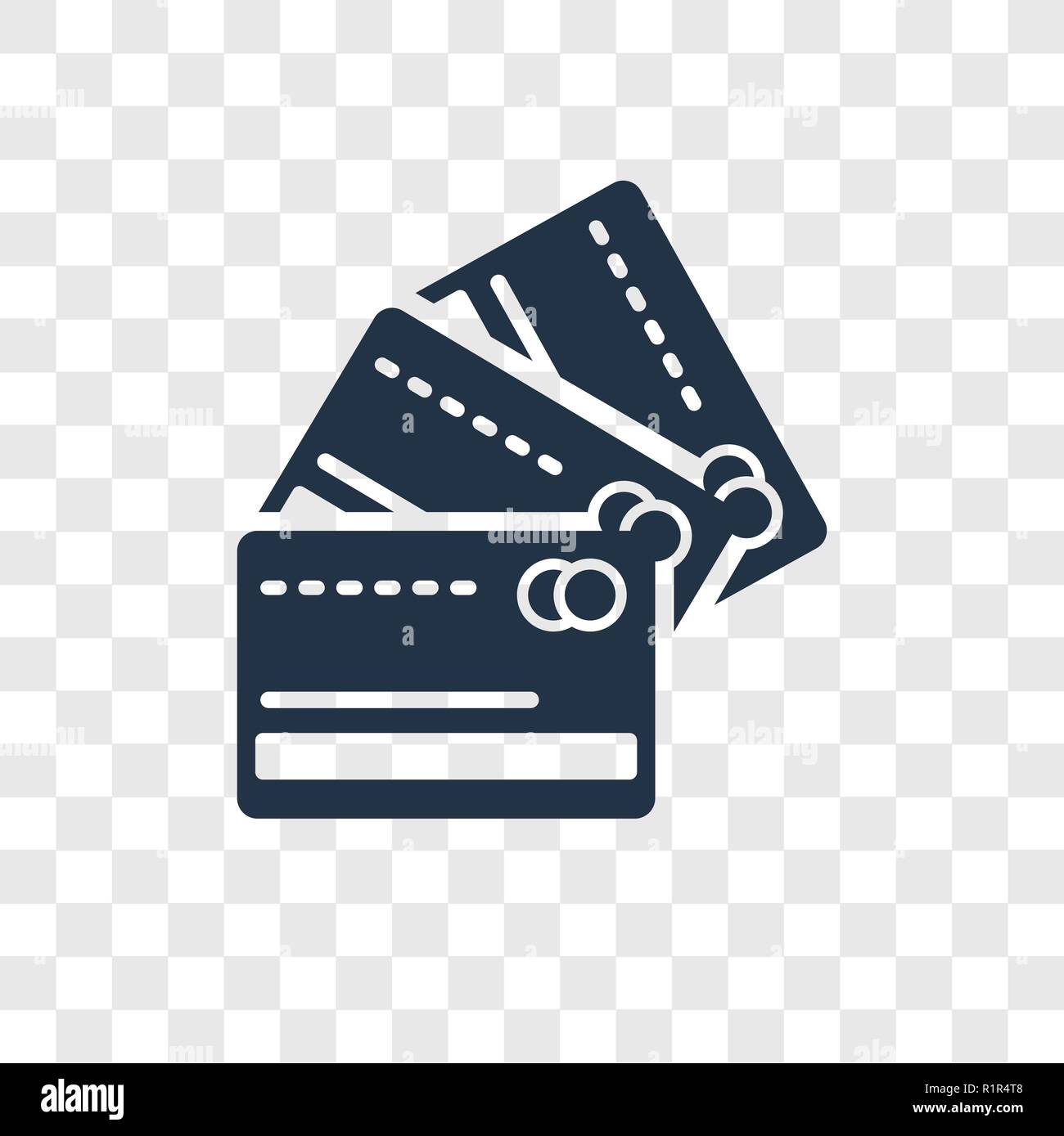 Cit card vector icon isolated on transparent background, Cit card ...