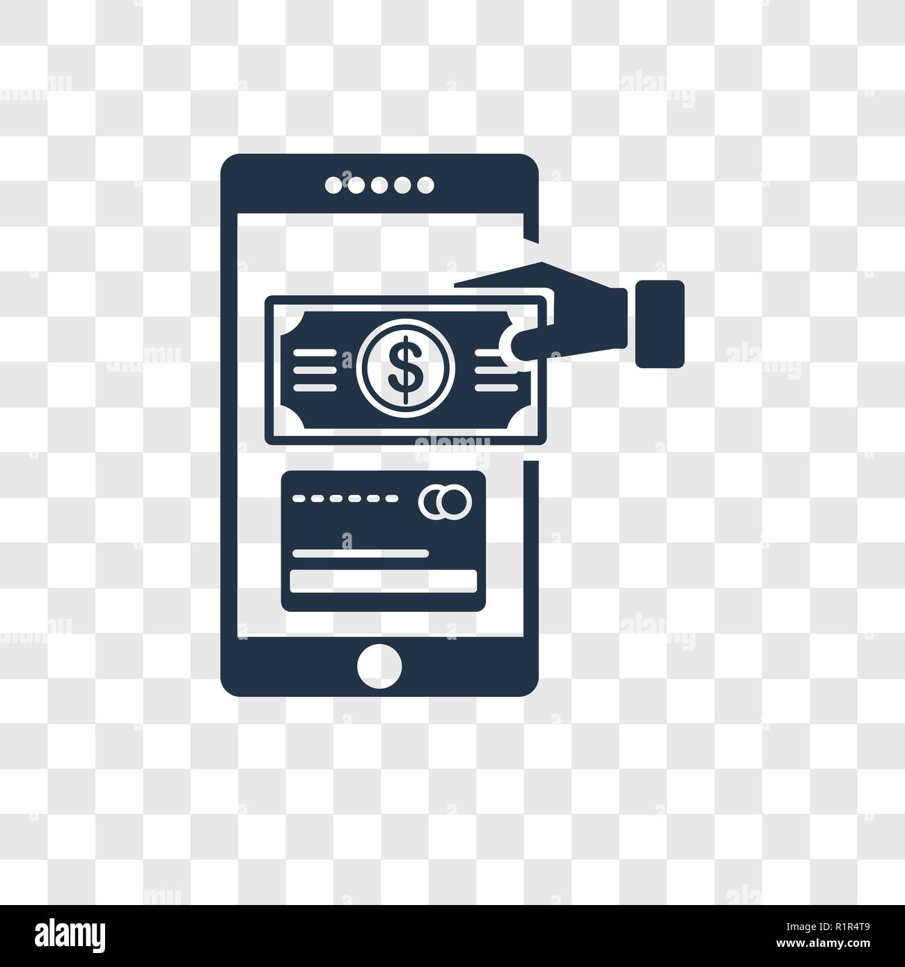 Payment method vector icon isolated on transparent background, Payment ...