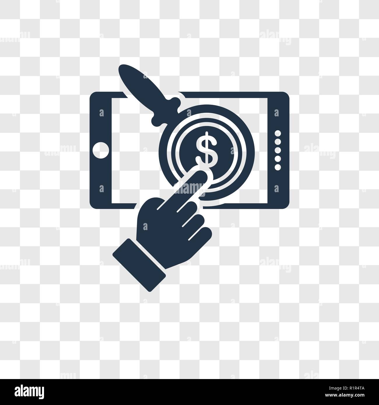 Payment method vector icon isolated on transparent background, Payment ...