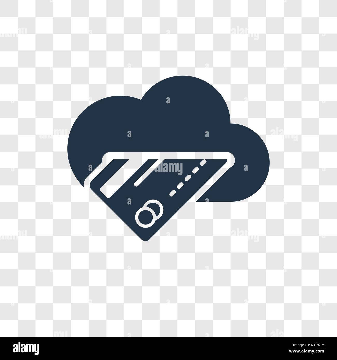 Cit card vector icon isolated on transparent background, Cit card ...