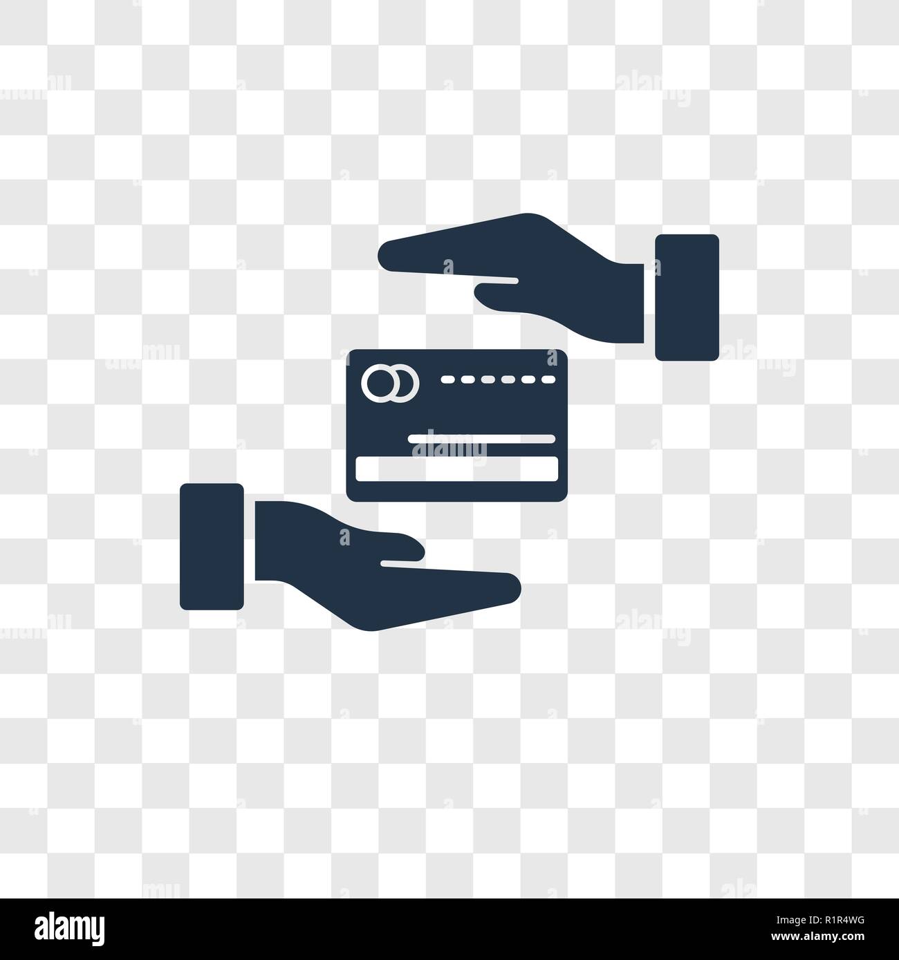 Cit card vector icon isolated on transparent background, Cit card ...