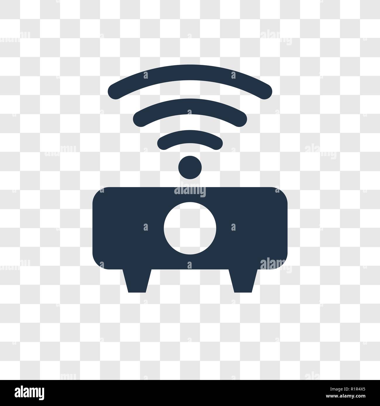 Wifi vector icon isolated on transparent background, Wifi transparency ...