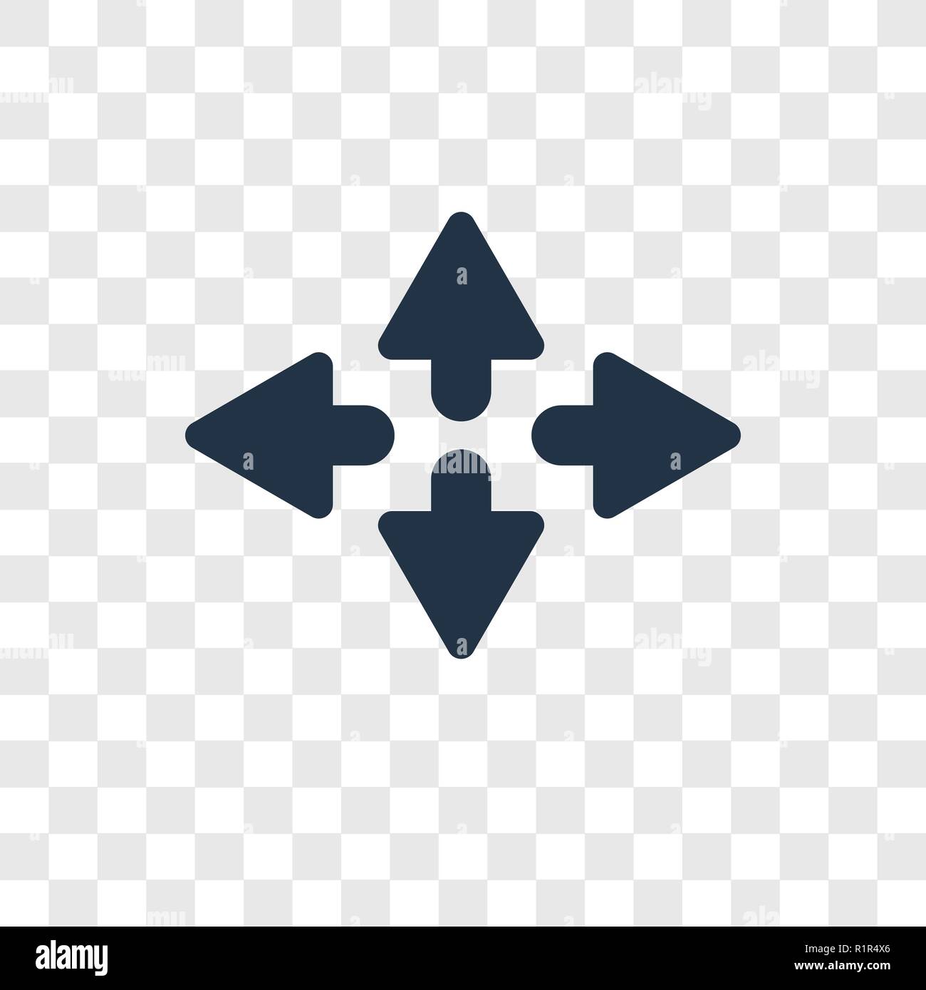 Full screen vector icon isolated on transparent background, Full screen ...