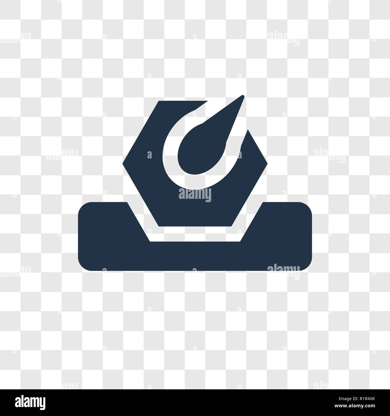 Speedometer vector icon isolated on transparent background, Speedometer ...