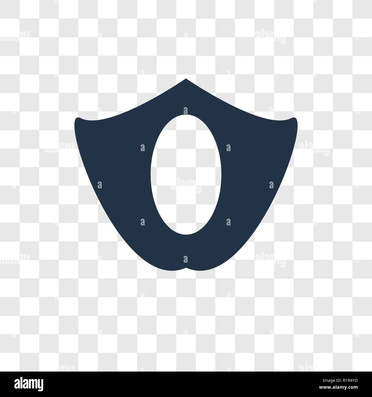 Shield vector icon isolated on transparent background, Shield ...