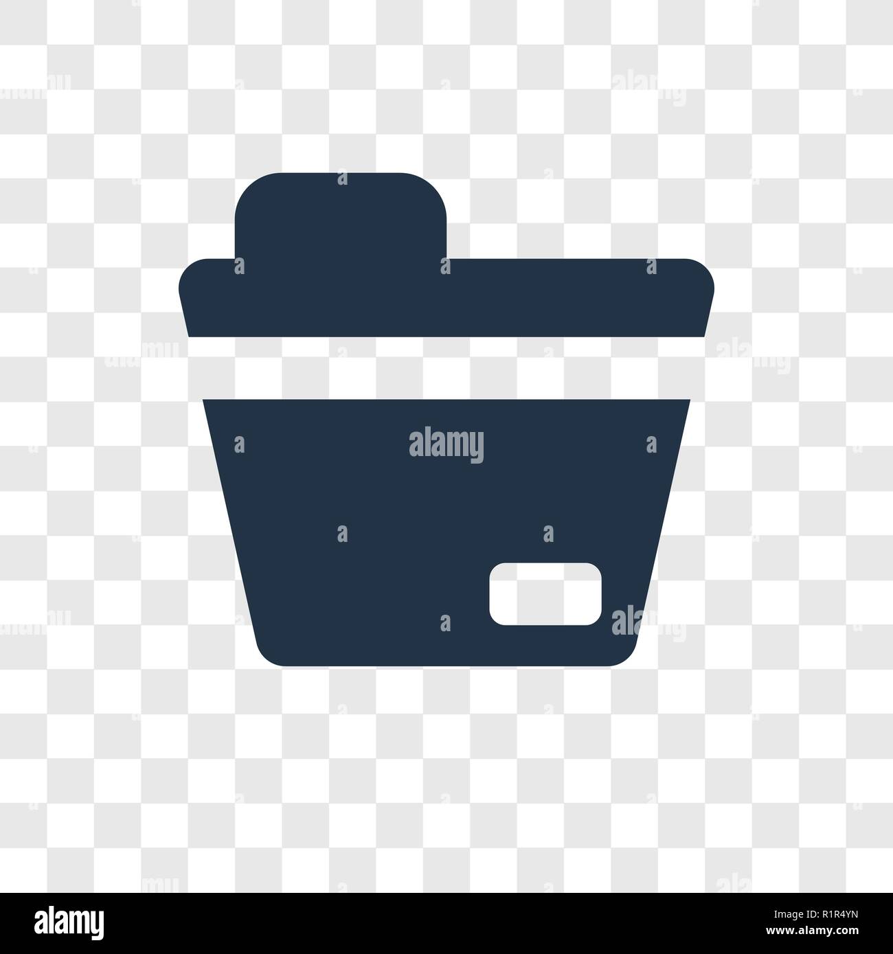 Folder vector icon isolated on transparent background, Folder ...