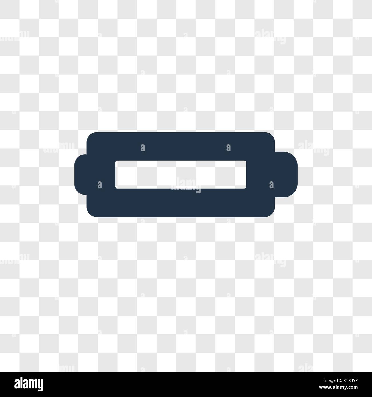 Battery vector icon isolated on transparent background, Battery ...