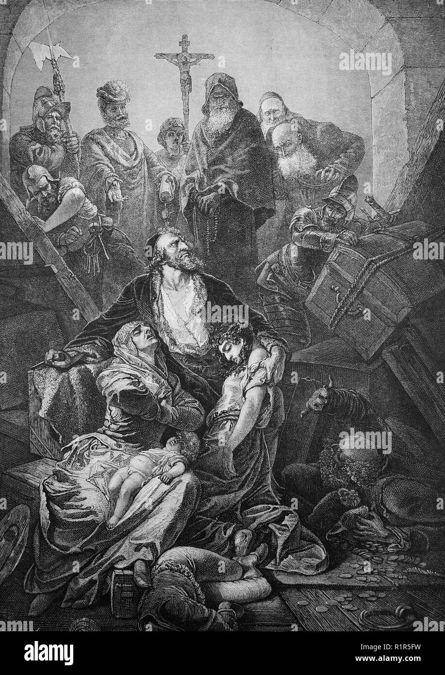 Illustration expulsion of jews 1492 hi-res stock photography and images ...