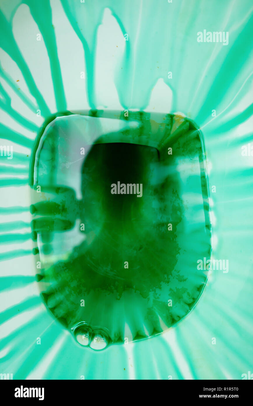 cleaning closestool with chemical liquid close up Stock Photo - Alamy