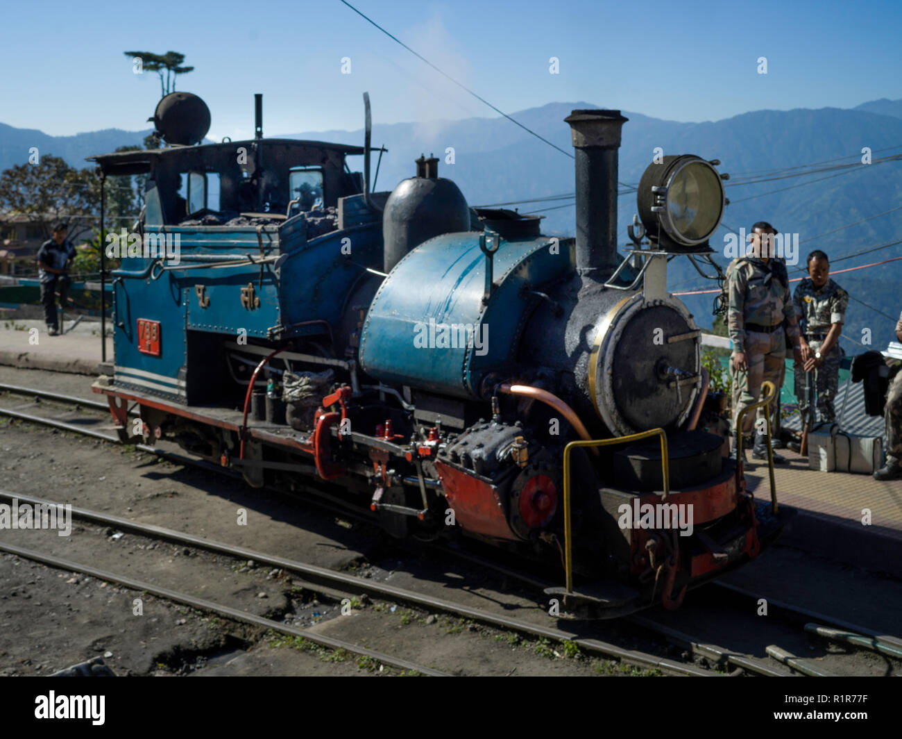 Train engine, Darjeeling Himalayan Railway, Darjeeling, West Bengal ...