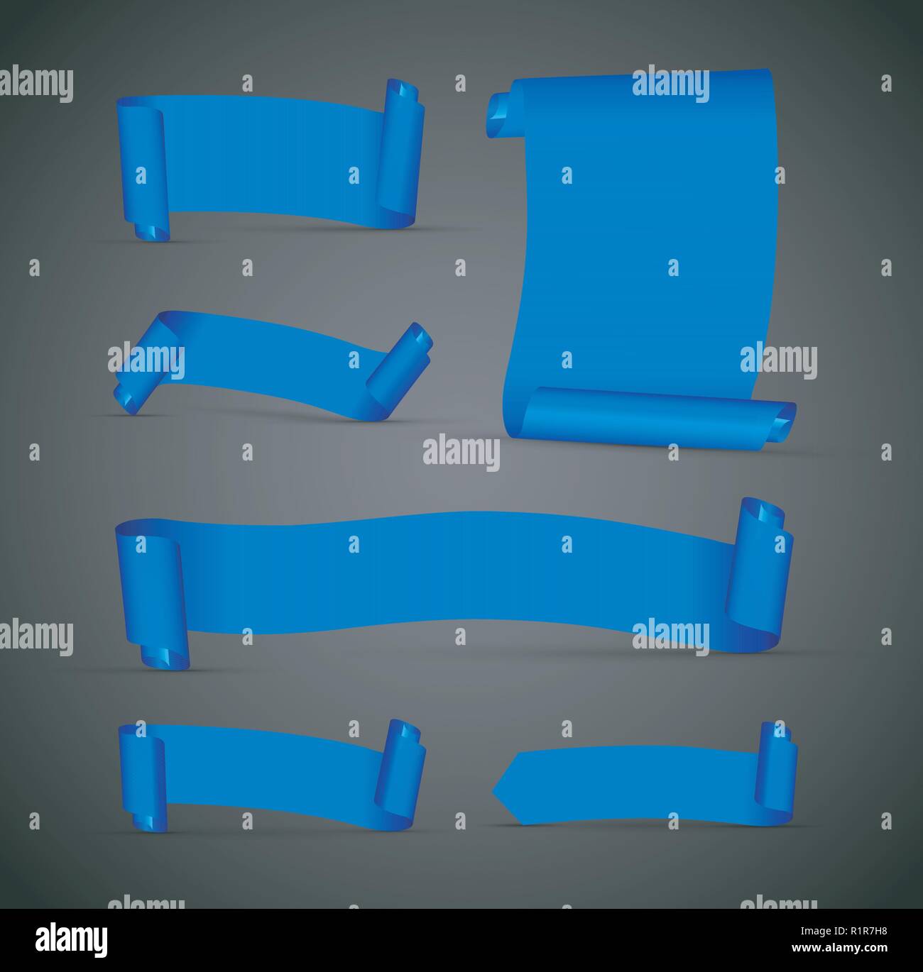 Set banners background blue Stock Vector Images - Alamy