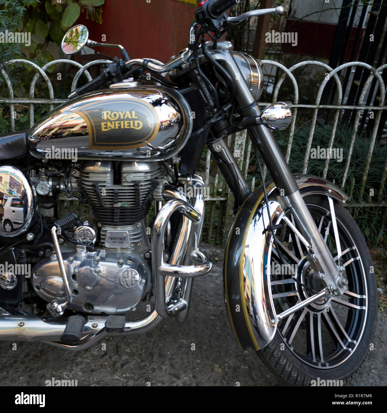 Motorcycle india handlebars hi-res stock photography and images - Alamy