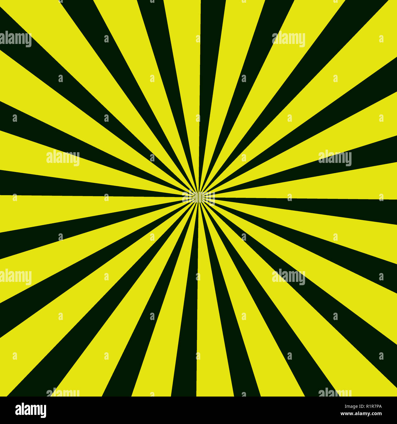 Black and yellow rays pattern in square format Stock Photo - Alamy
