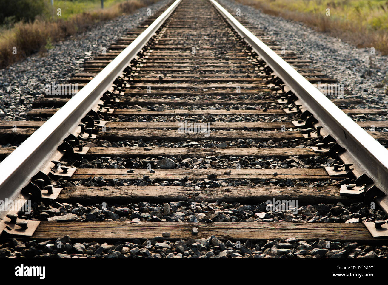 Rail leading lines hi-res stock photography and images - Alamy