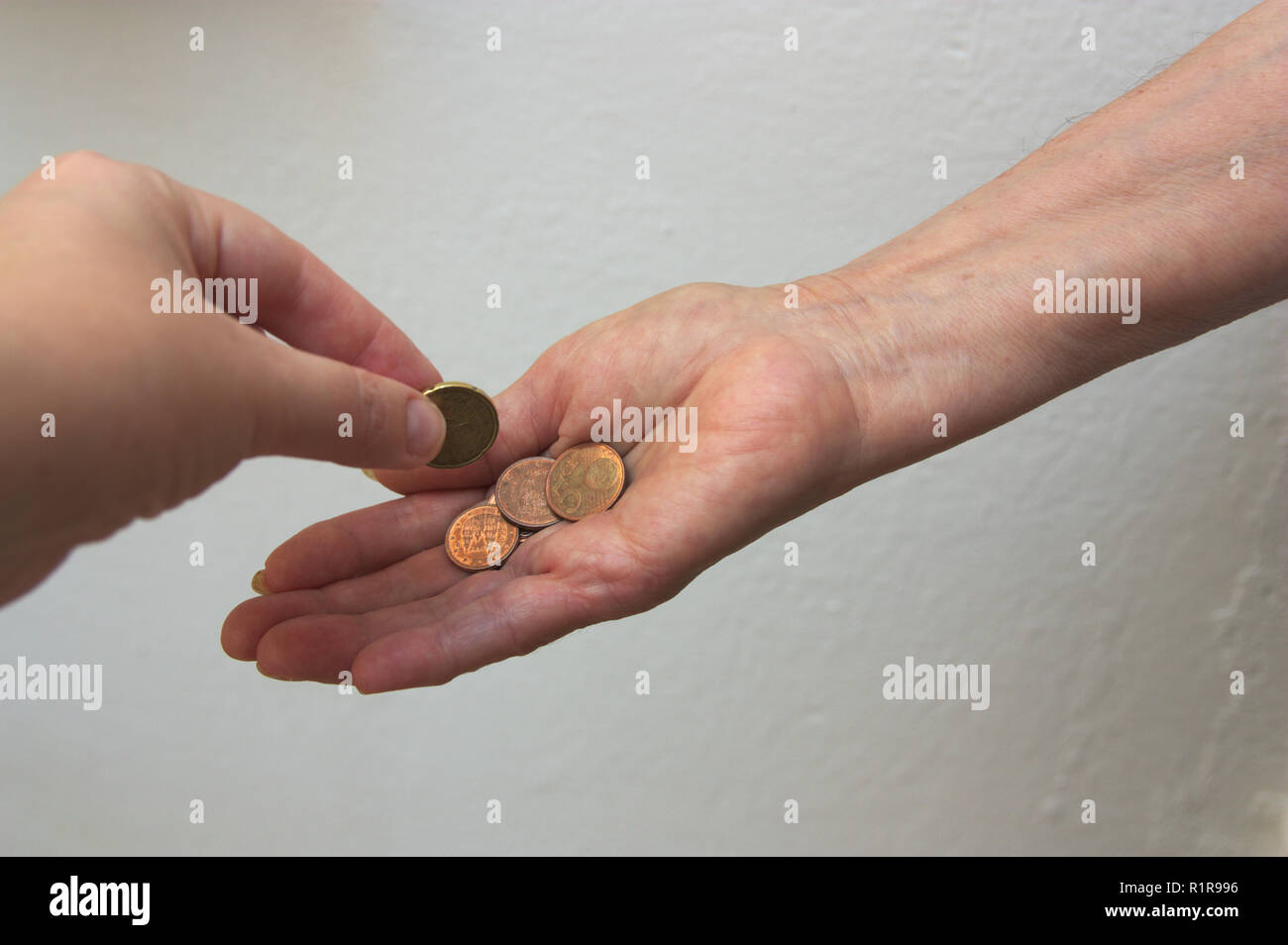 Man gives alms hi-res stock photography and images - Alamy