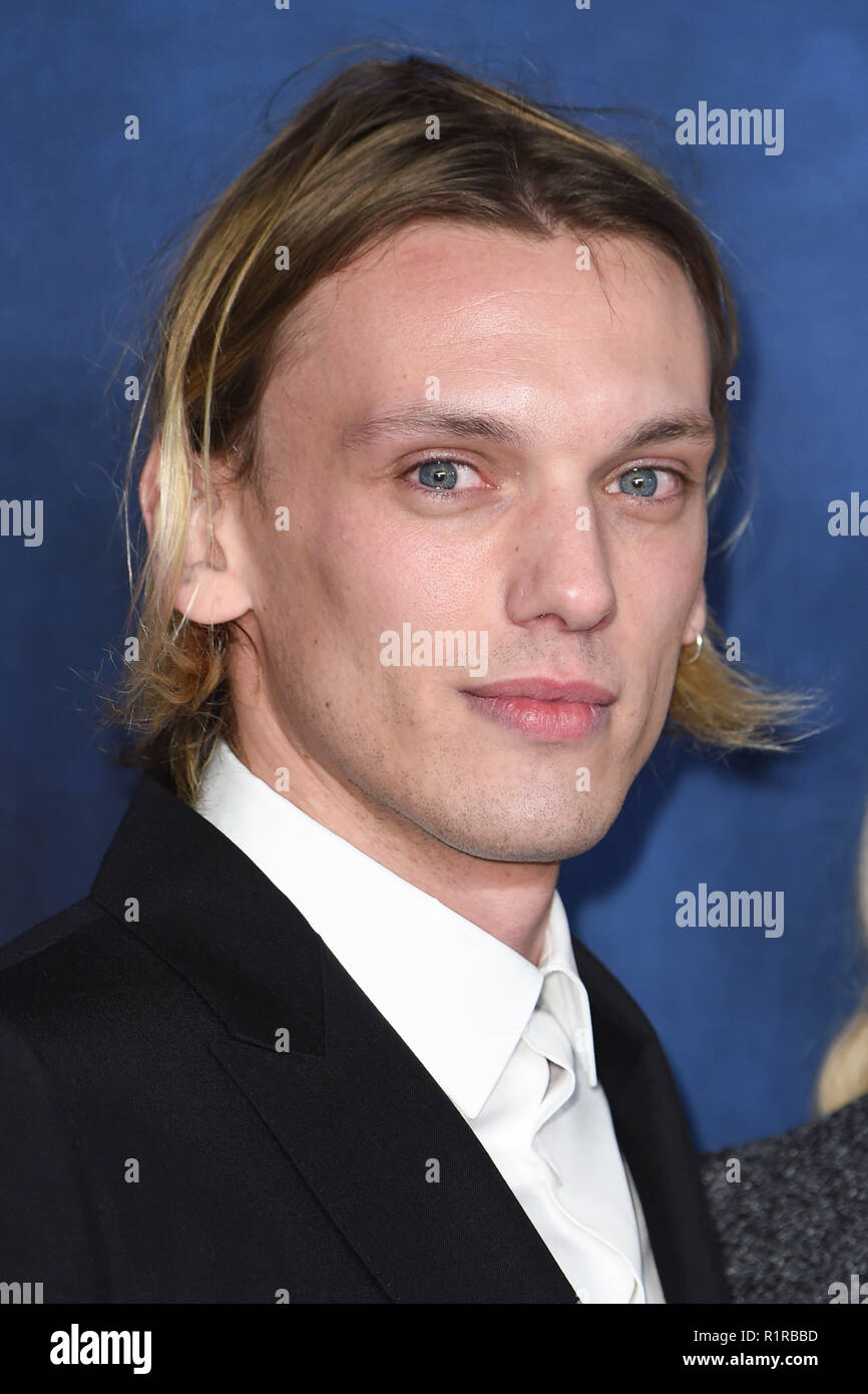 LONDON, UK. November 13, 2018: Jamie Campbell Bower at the "Fantastic ...