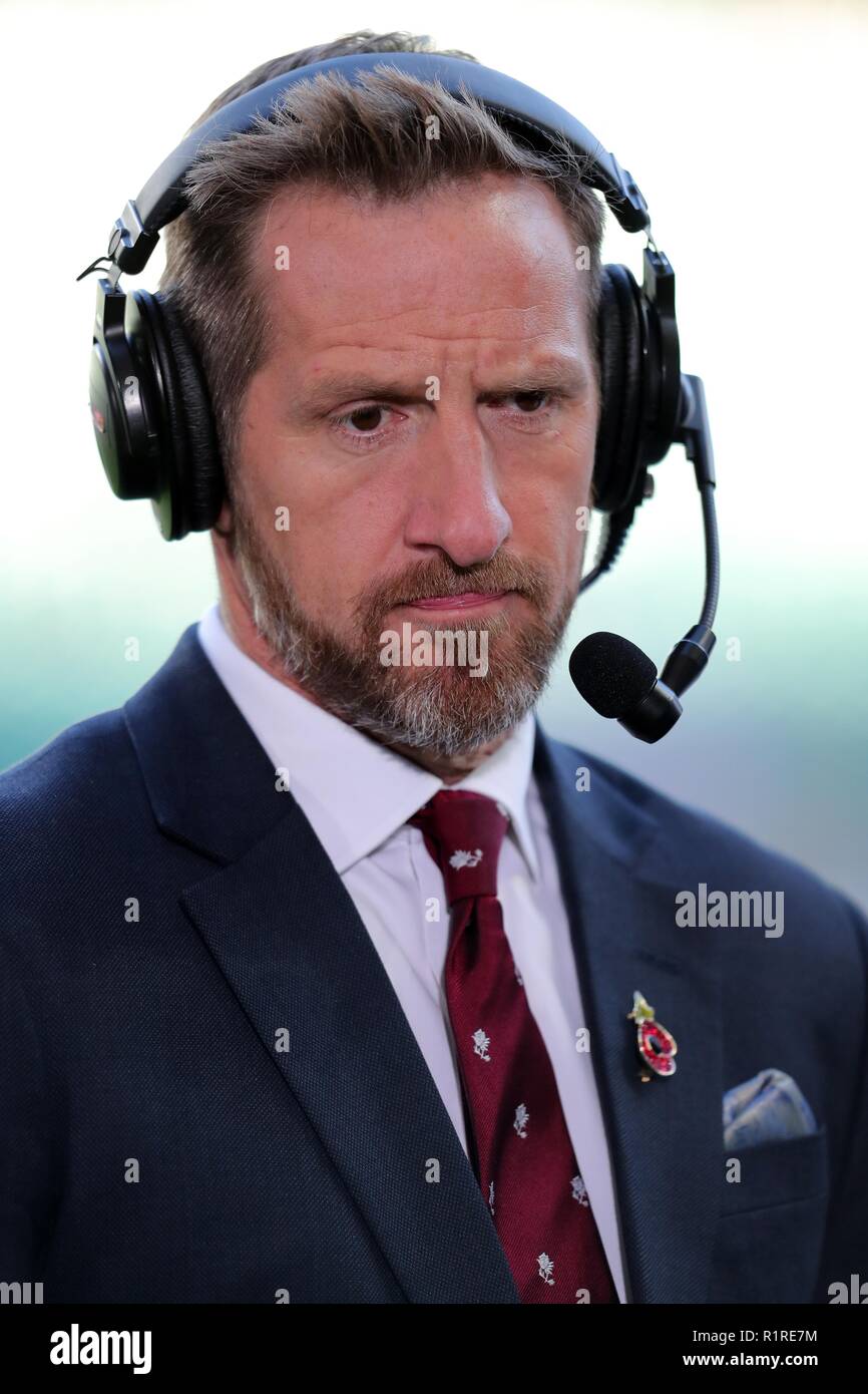 WILL GREENWOOD EX RUGBY UNION PLAYER & TV PRESENTER ENGLAND V SOUTH ...