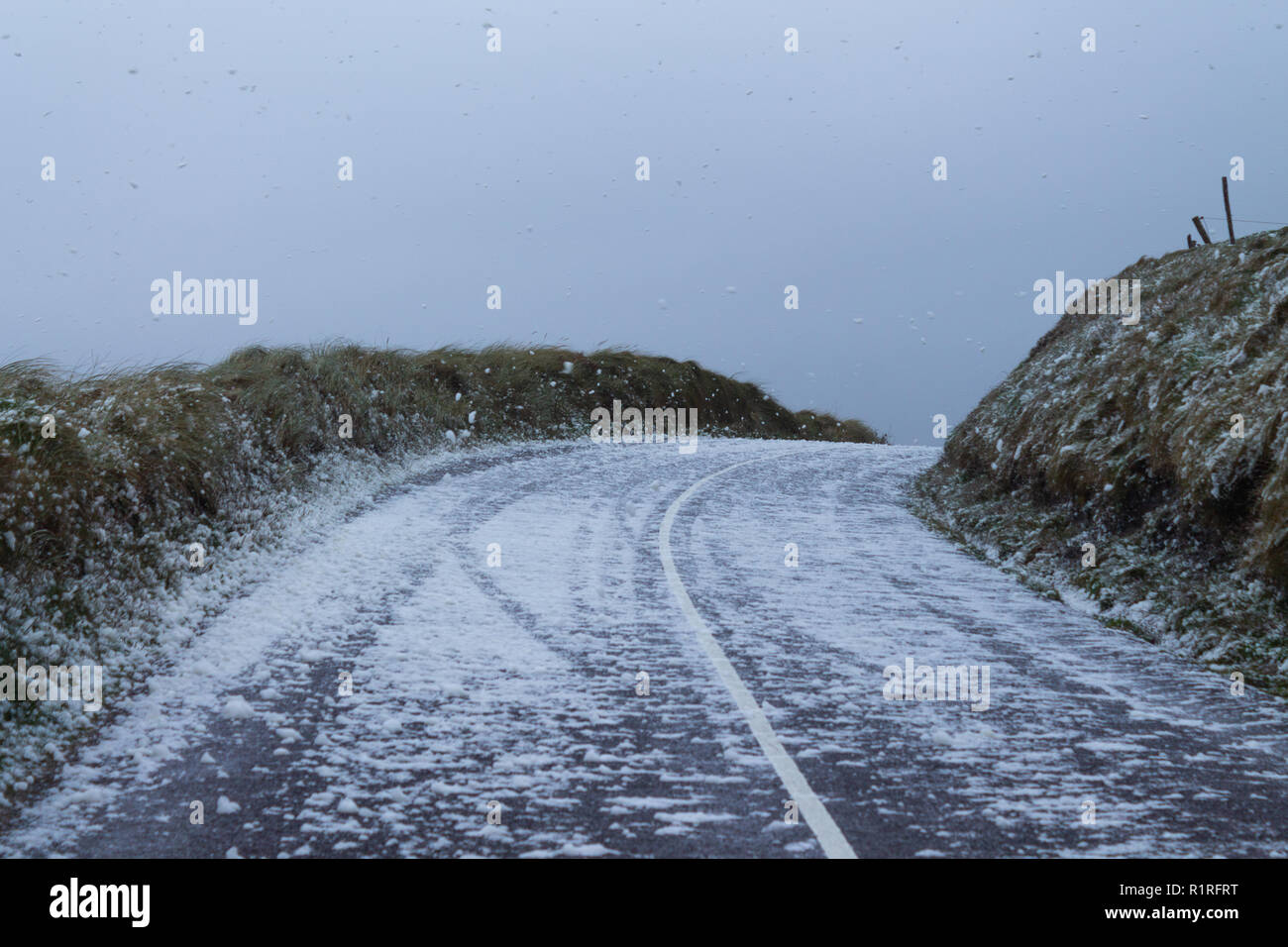 Rosscarbery, West Cork, Ireland, November 14th 2018. Onshore storm ...