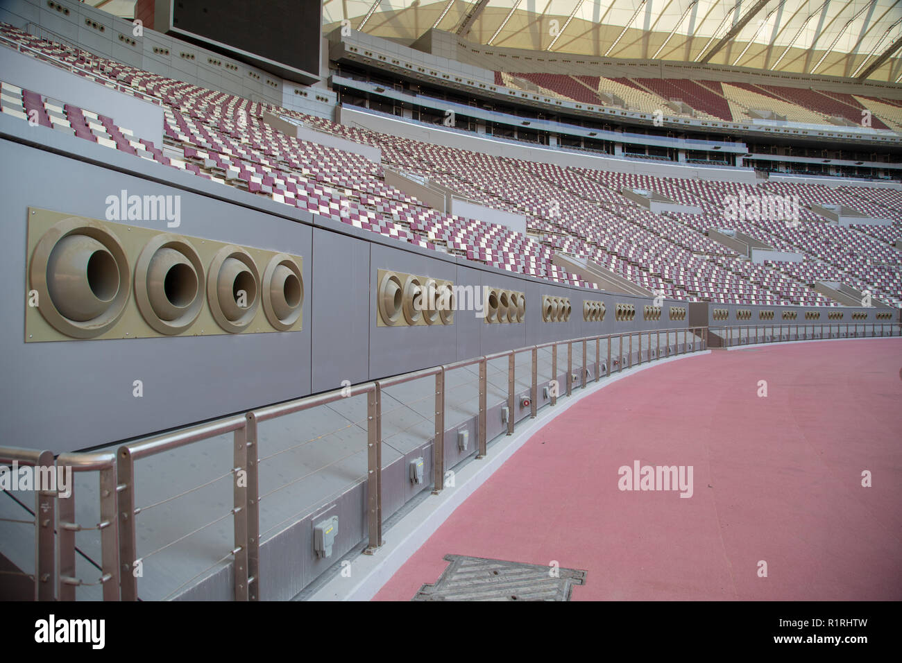 Doha, Qatar. 11th Nov, 2018. A view of the ventilation system and the ...
