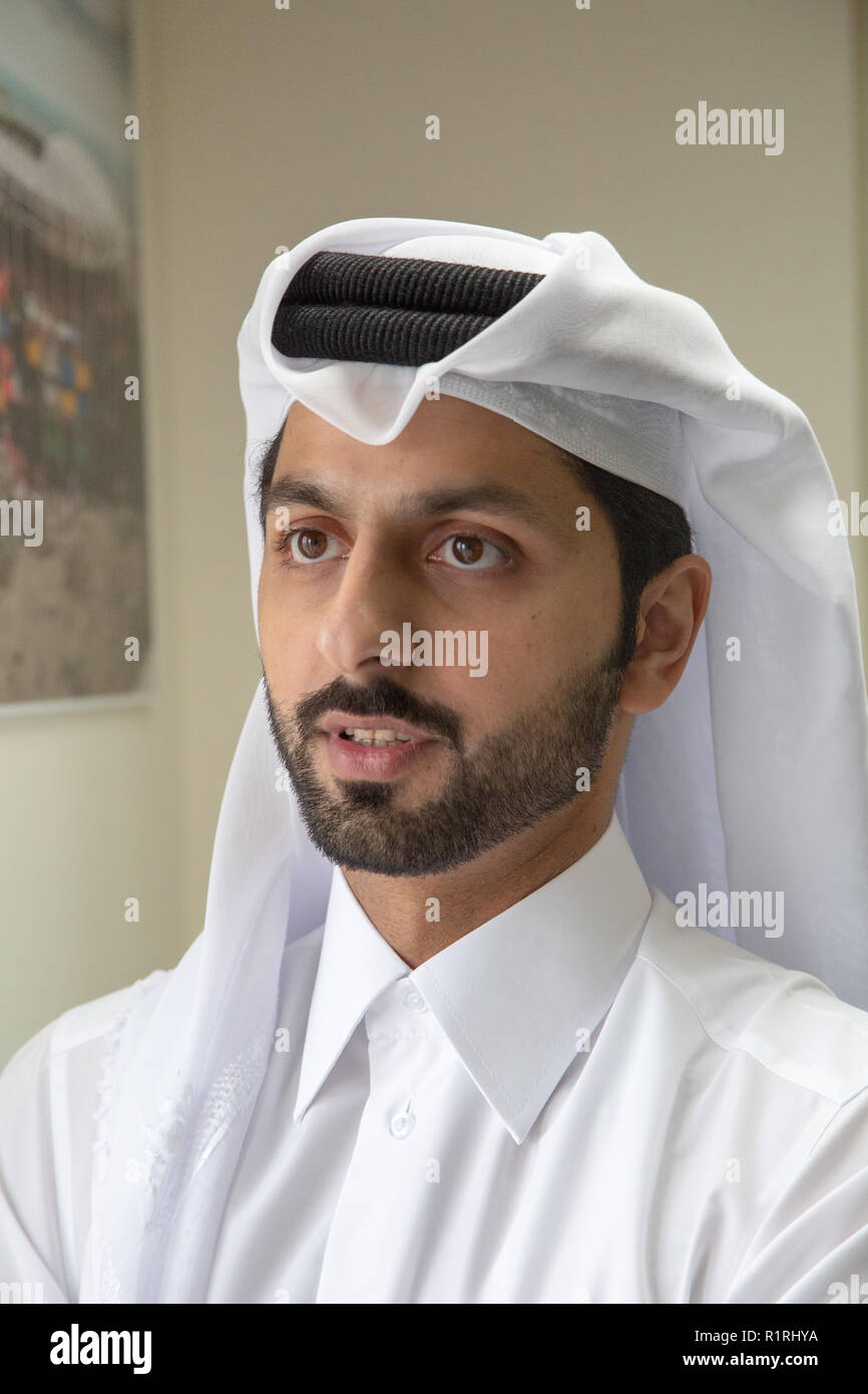 Doha, Qatar. 12th Nov, 2018. Mohammed Abudullah al Mulla, Project ...