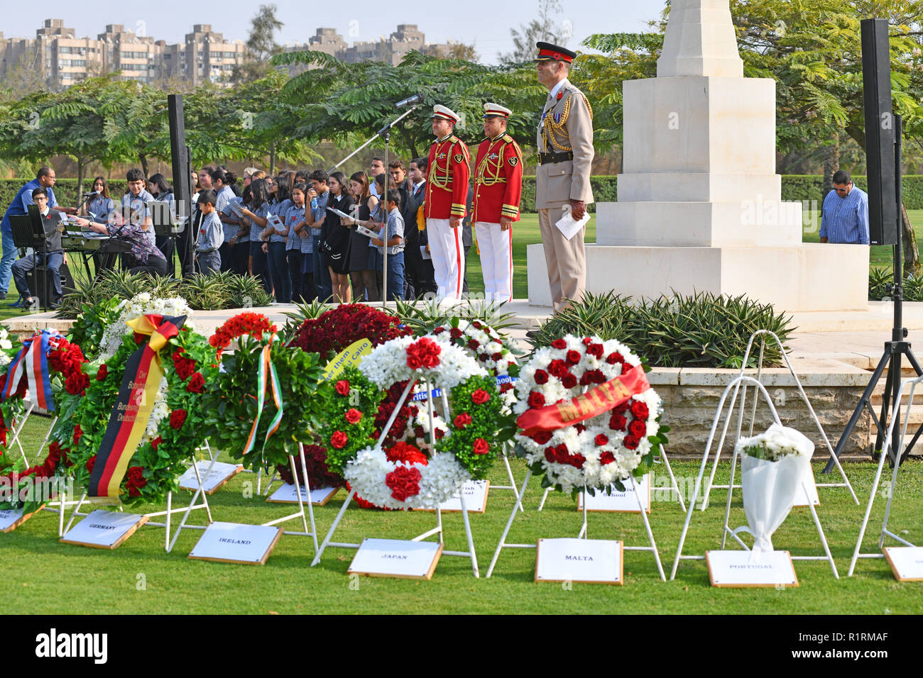 British Defense Attache Colonel Edward Sandry during a speech at the ...