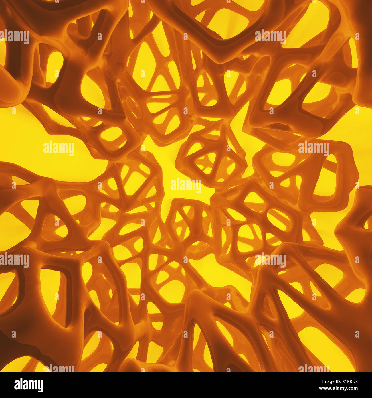 Abstract 3d rendering concept of high poly sphere with chaotic mesh ...