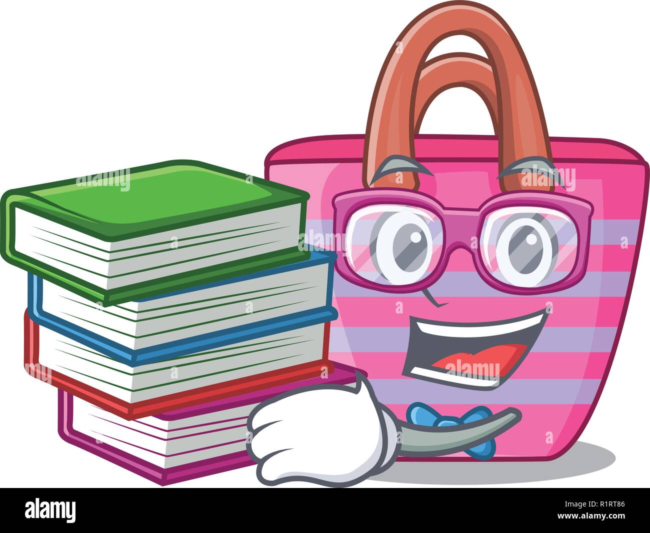 Female student on color Stock Vector Images - Alamy