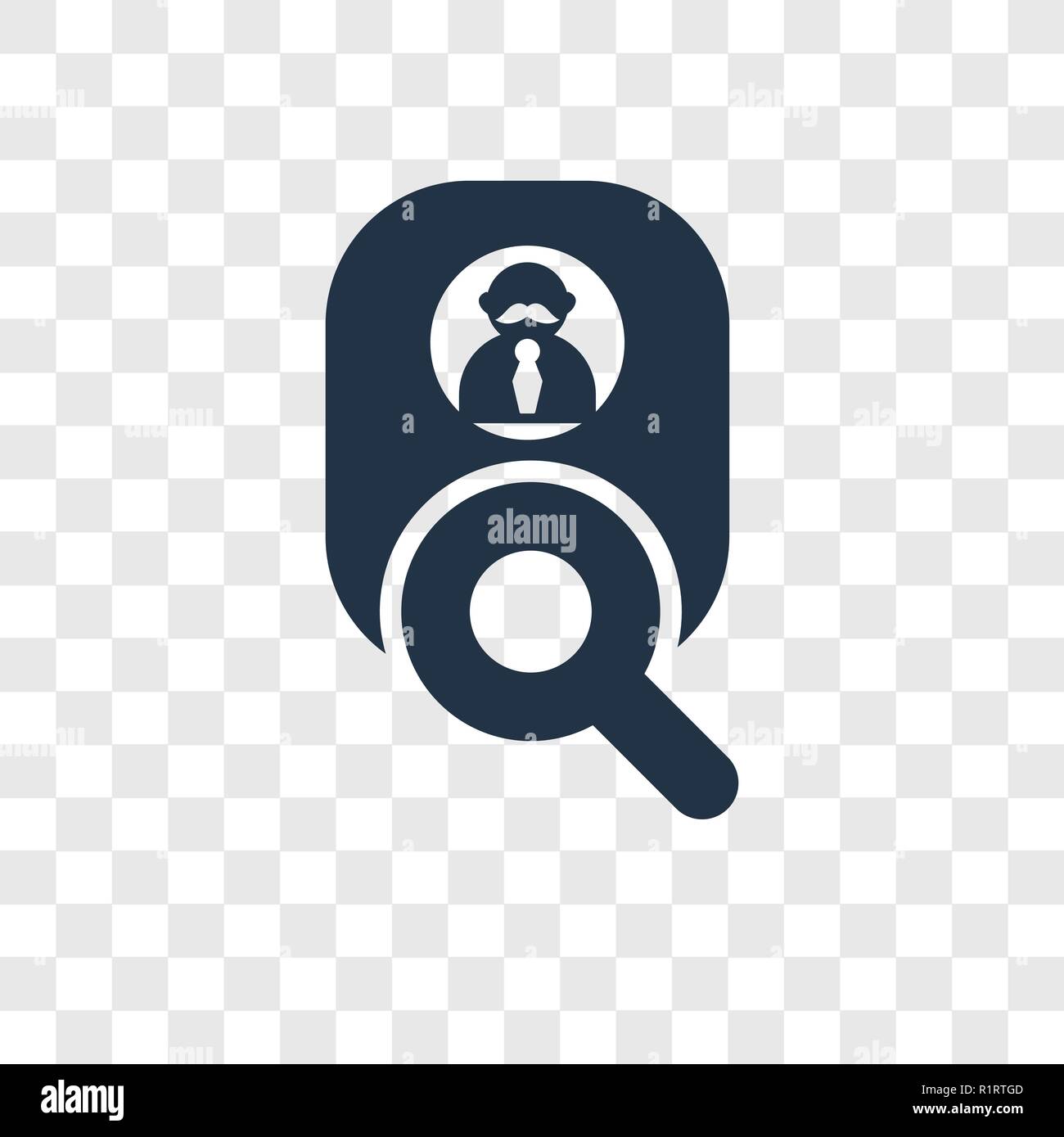 Job vector icon isolated on transparent background, Job transparency ...