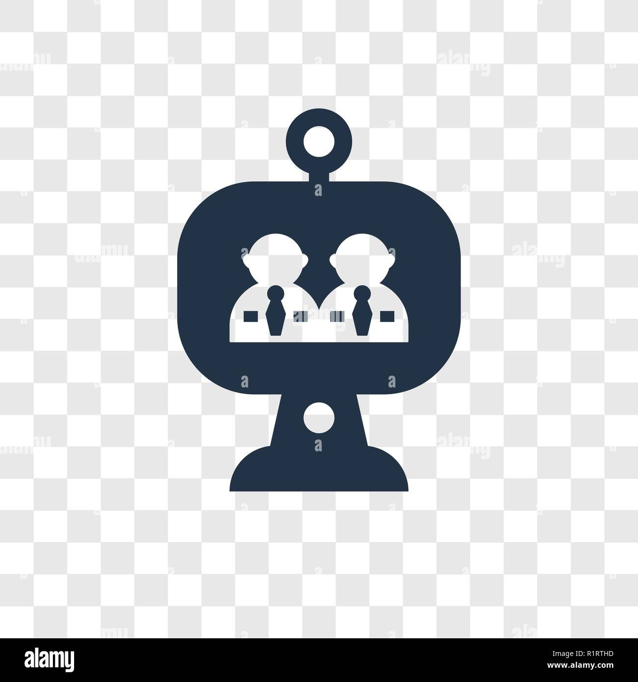 Video conference vector icon isolated on transparent background, Video ...