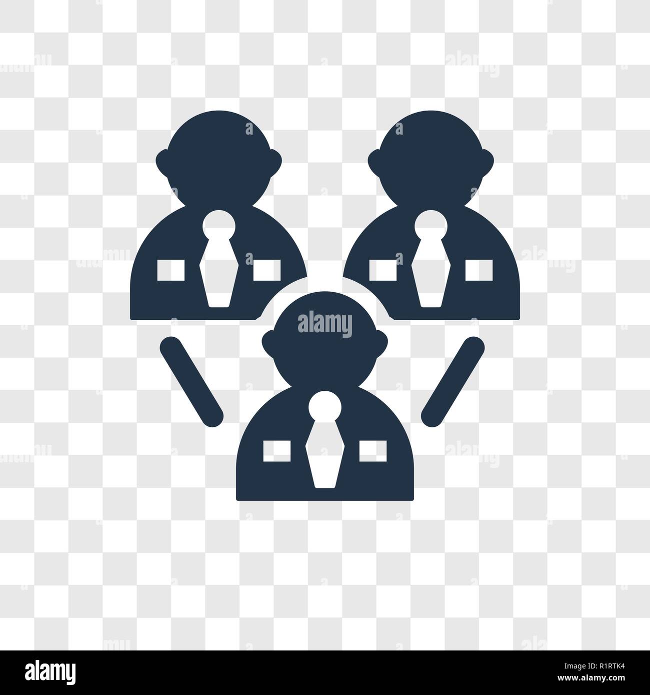 Teamwork vector icon isolated on transparent background, Teamwork ...