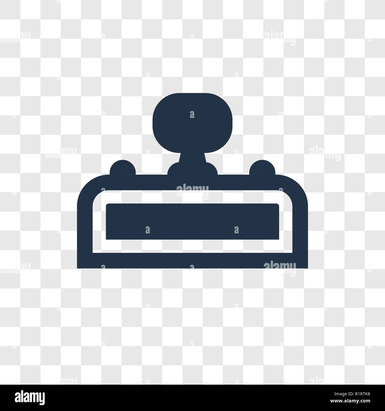 Desk vector icon isolated on transparent background, Desk transparency ...