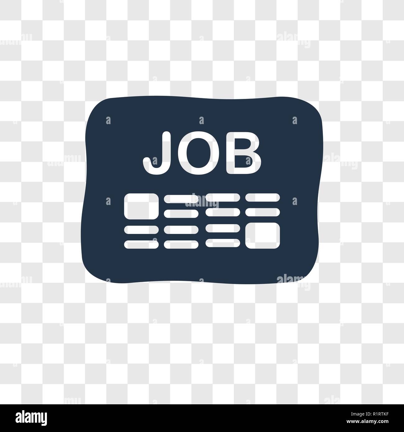 Job search vector icon isolated on transparent background, Job search ...