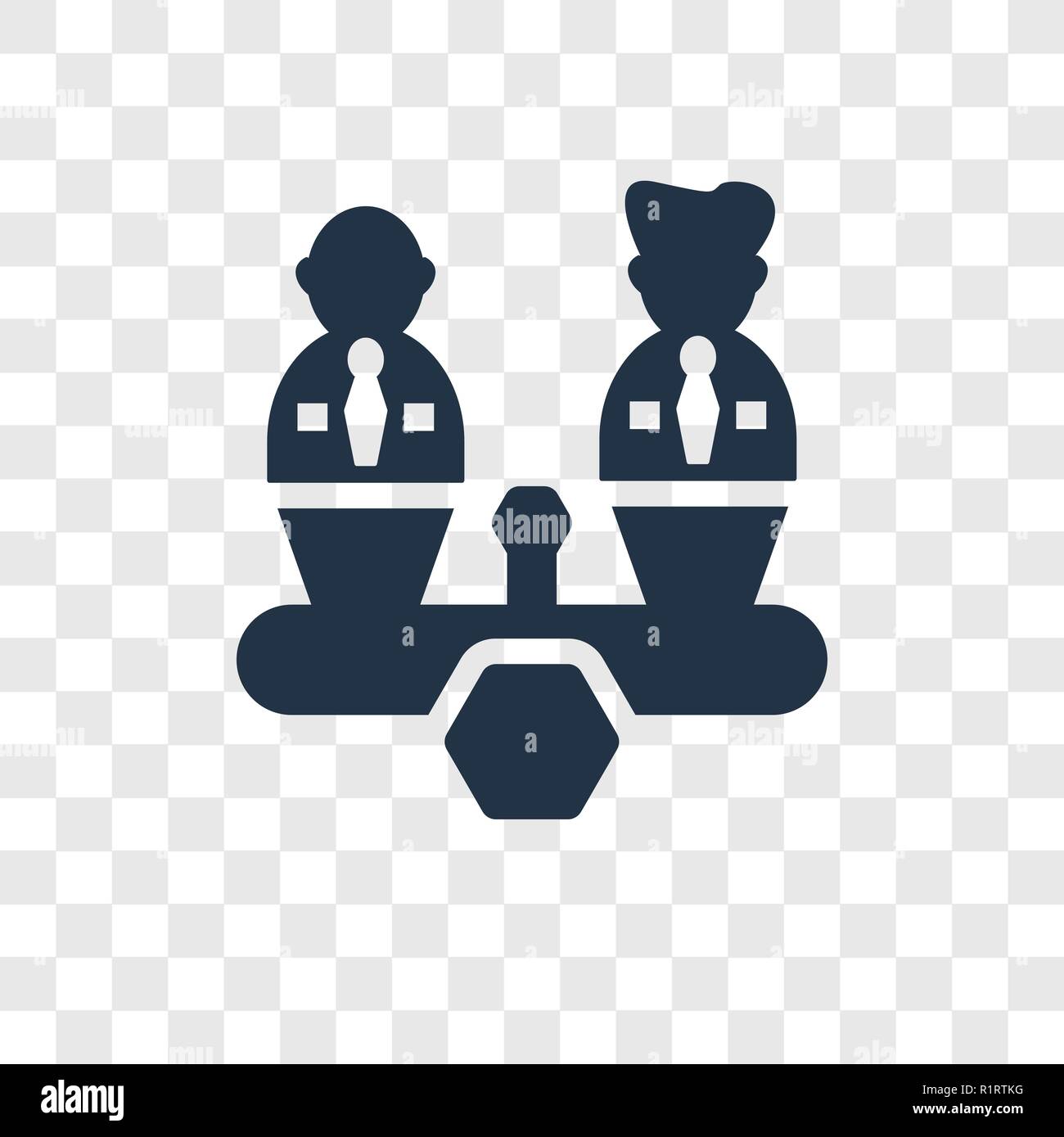 Scale vector icon isolated on transparent background, Scale ...