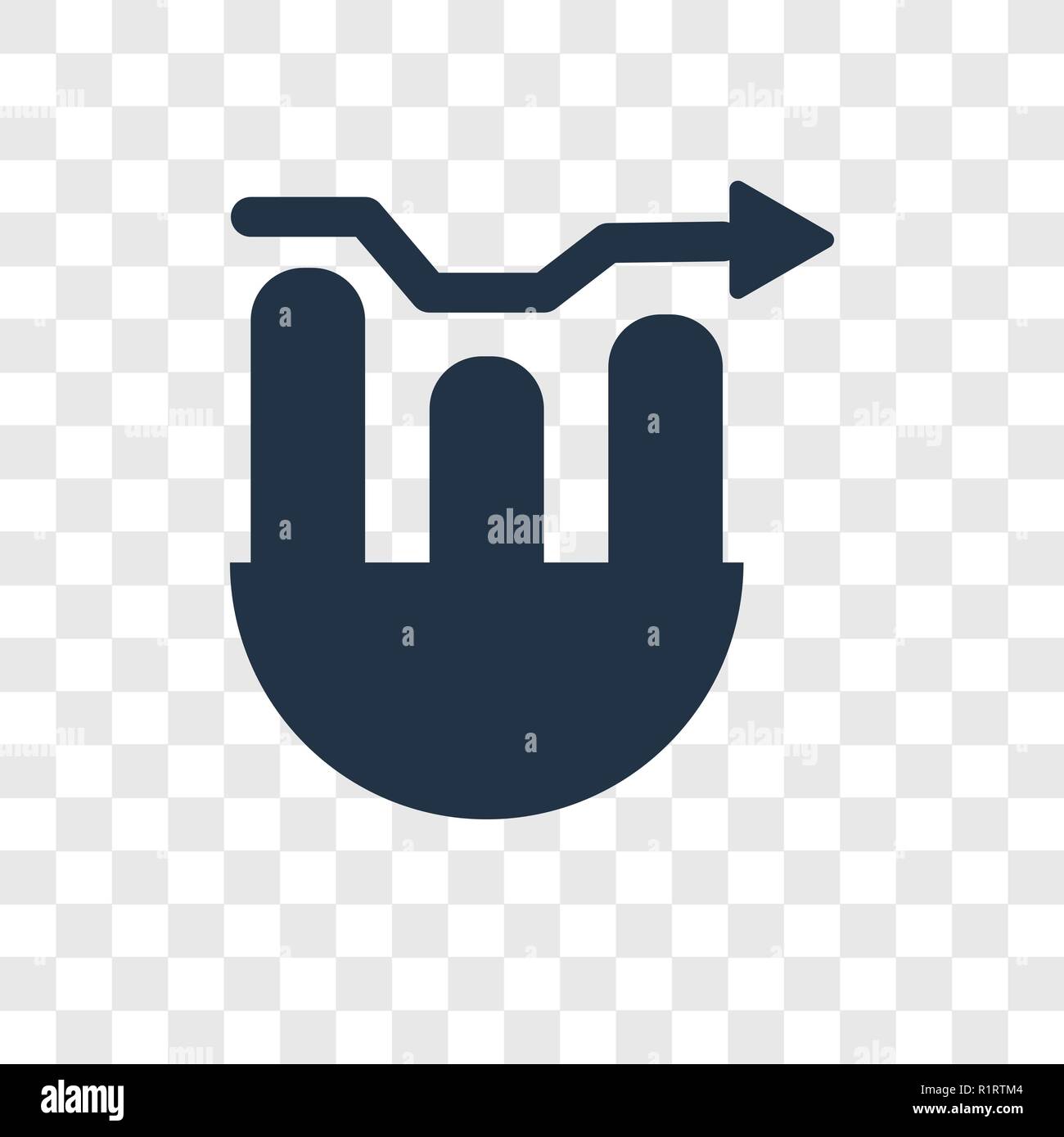 Profits vector icon isolated on transparent background, Profits ...