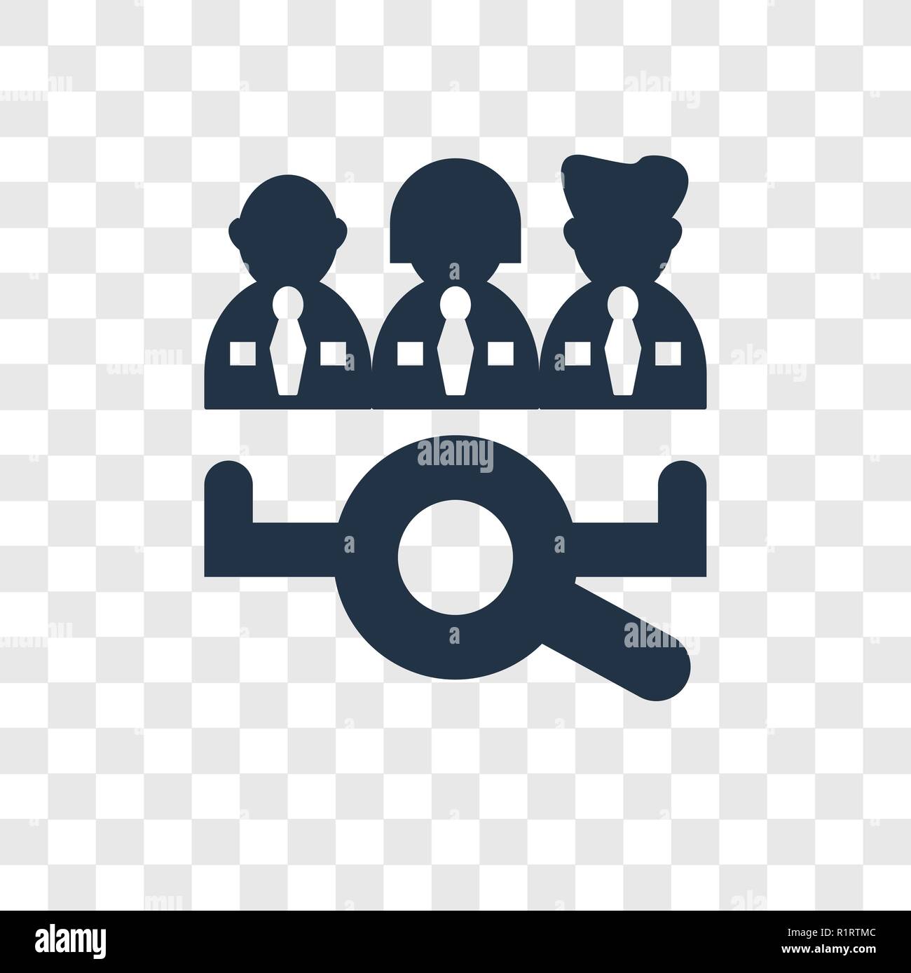 Job search vector icon isolated on transparent background, Job search ...