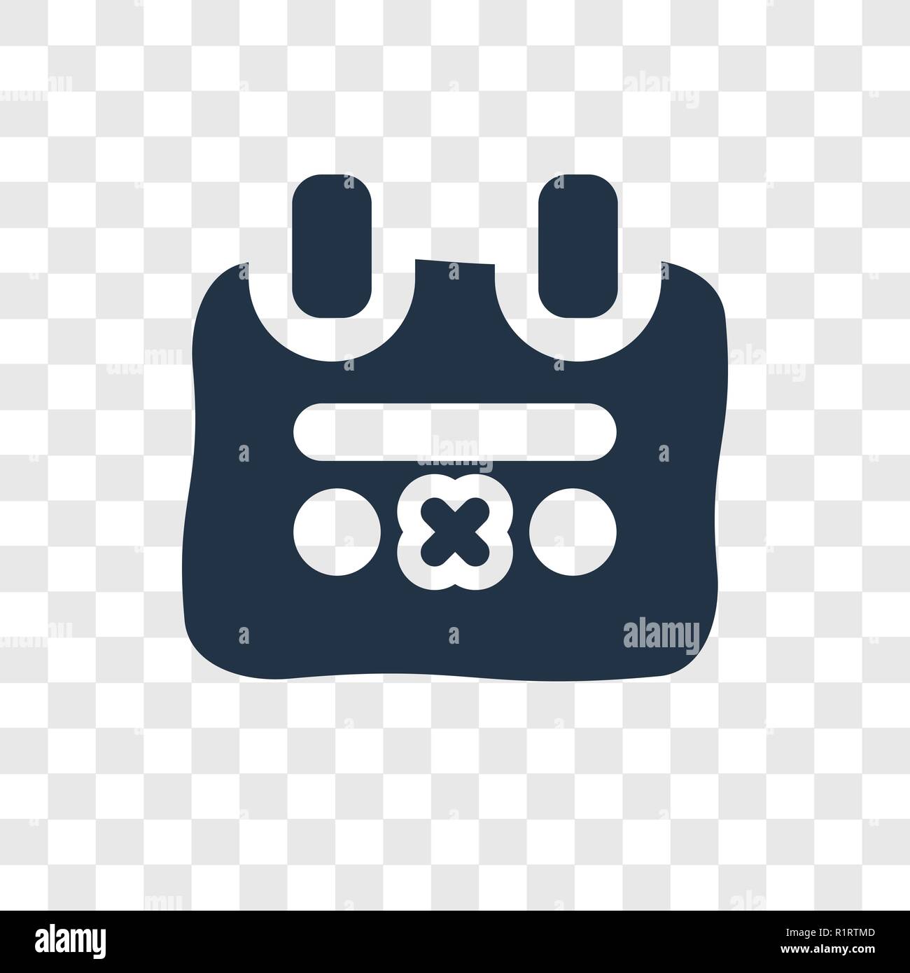 Calendar vector icon isolated on transparent background, Calendar ...