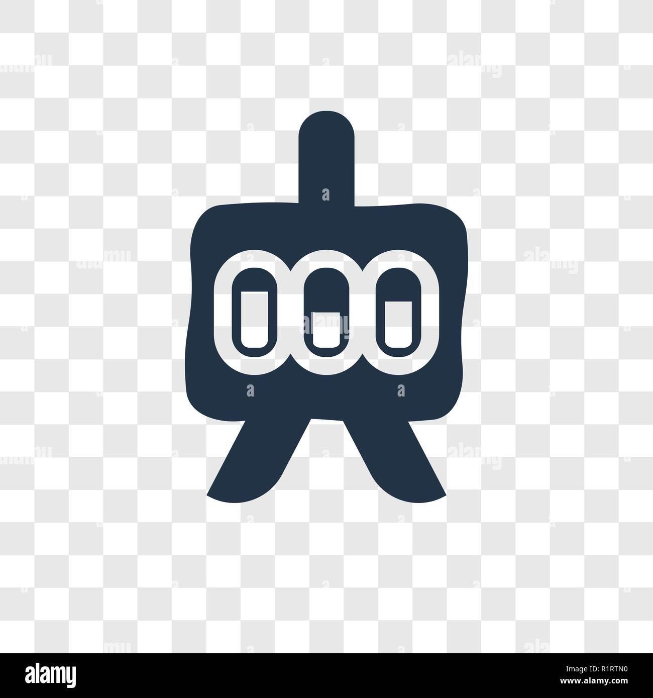 Presentation vector icon isolated on transparent background ...