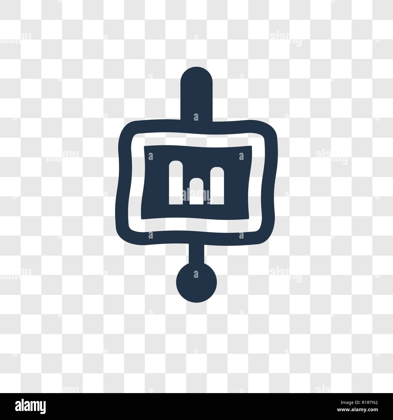 Presentation vector icon isolated on transparent background ...