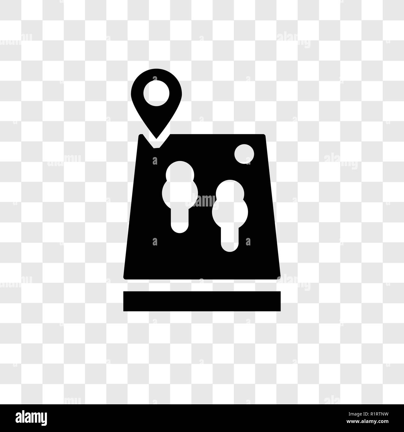 Location vector icon isolated on transparent background, Location ...