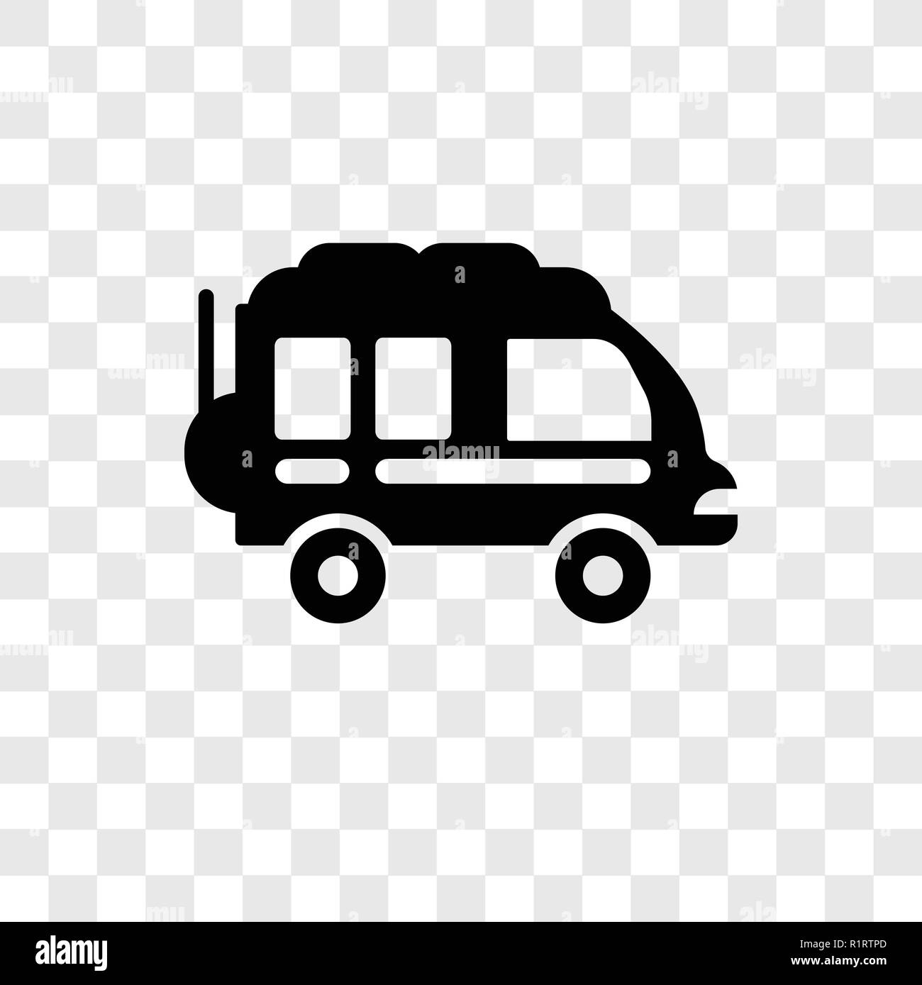 Camper vector icon isolated on transparent background, Camper ...