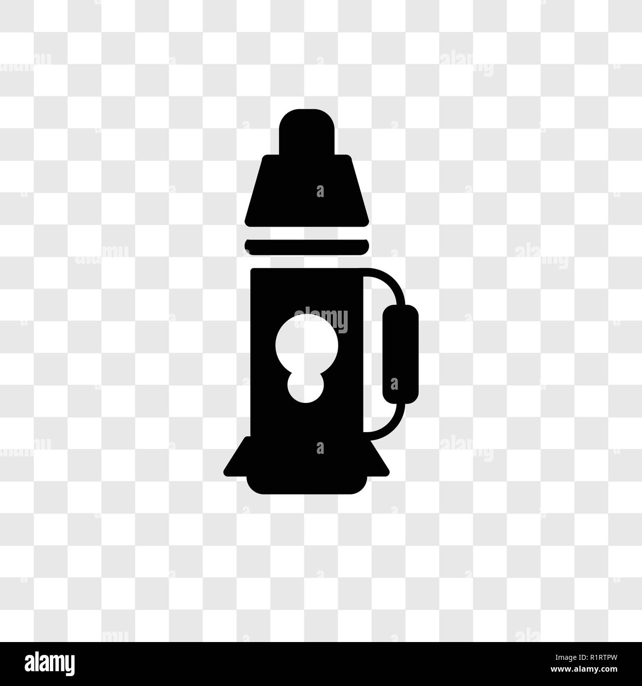 Flask vector icon isolated on transparent background, Flask ...