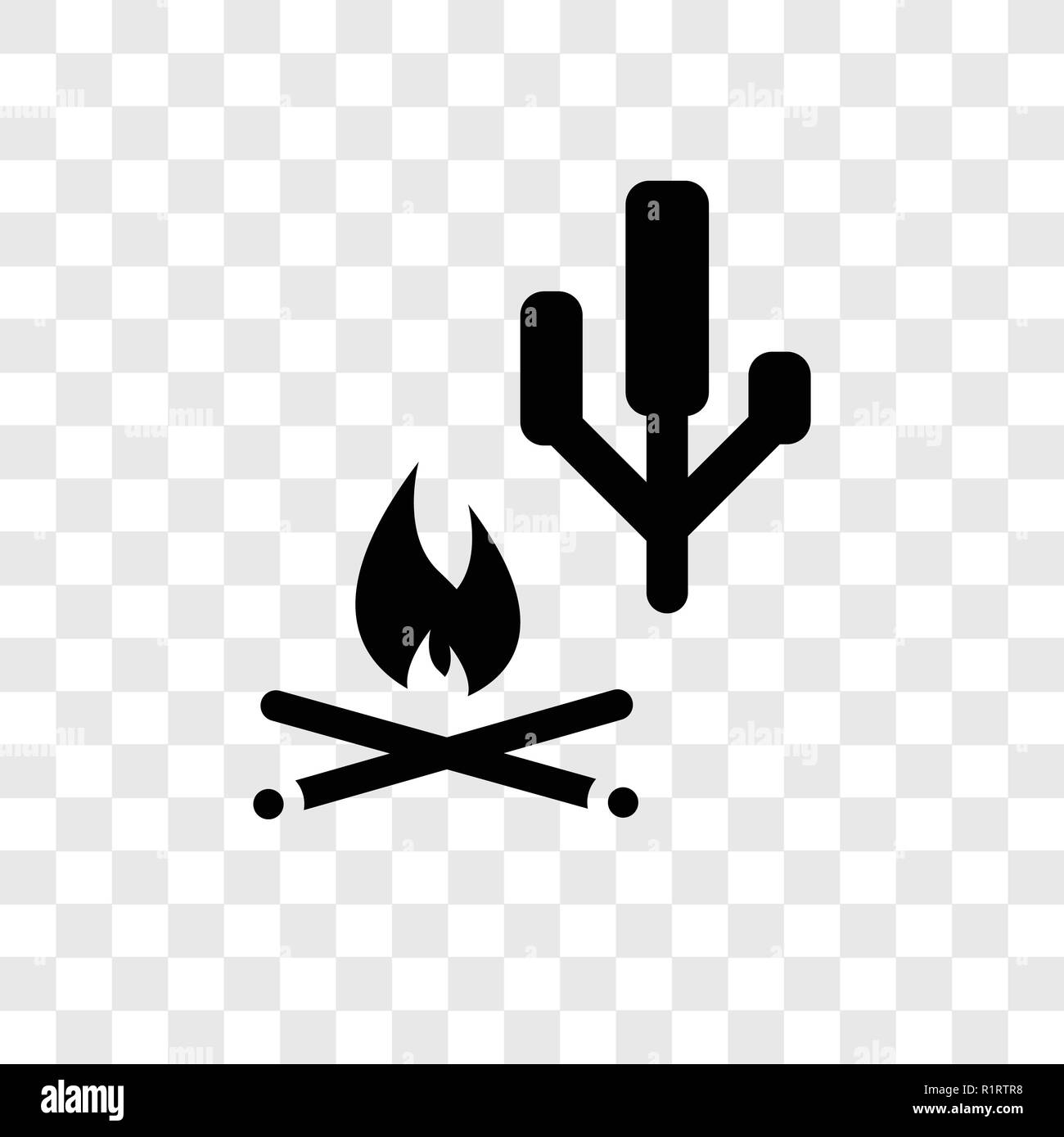 Marshmallow vector icon isolated on transparent background, Marshmallow ...