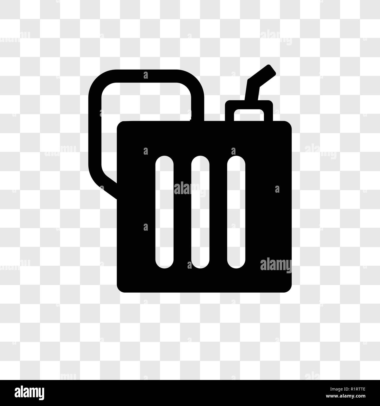 Gasoline vector icon isolated on transparent background, Gasoline ...